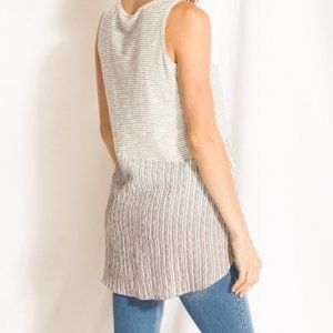 Mystree | Tops | Mystree Lavender Stripes Anytime Pullover Tank | Poshmark